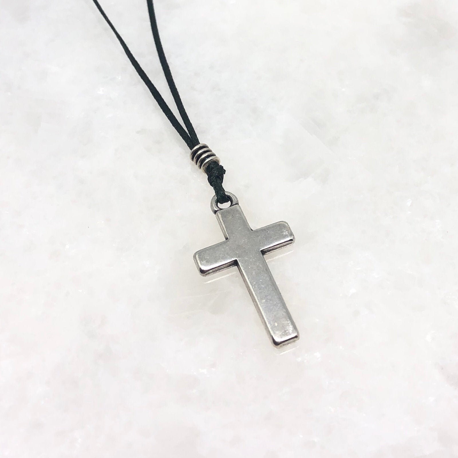 Flat Cross Necklace Greek Handmade Gift - Etsy