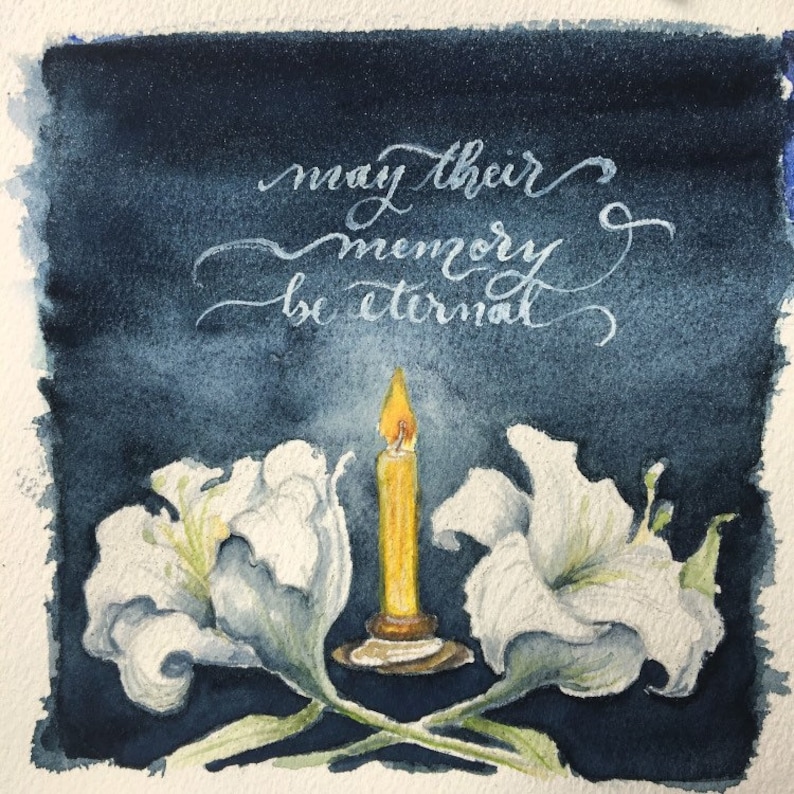 Memory Eternal Card Pack of 3 May Their Memory Be Eternal | Etsy