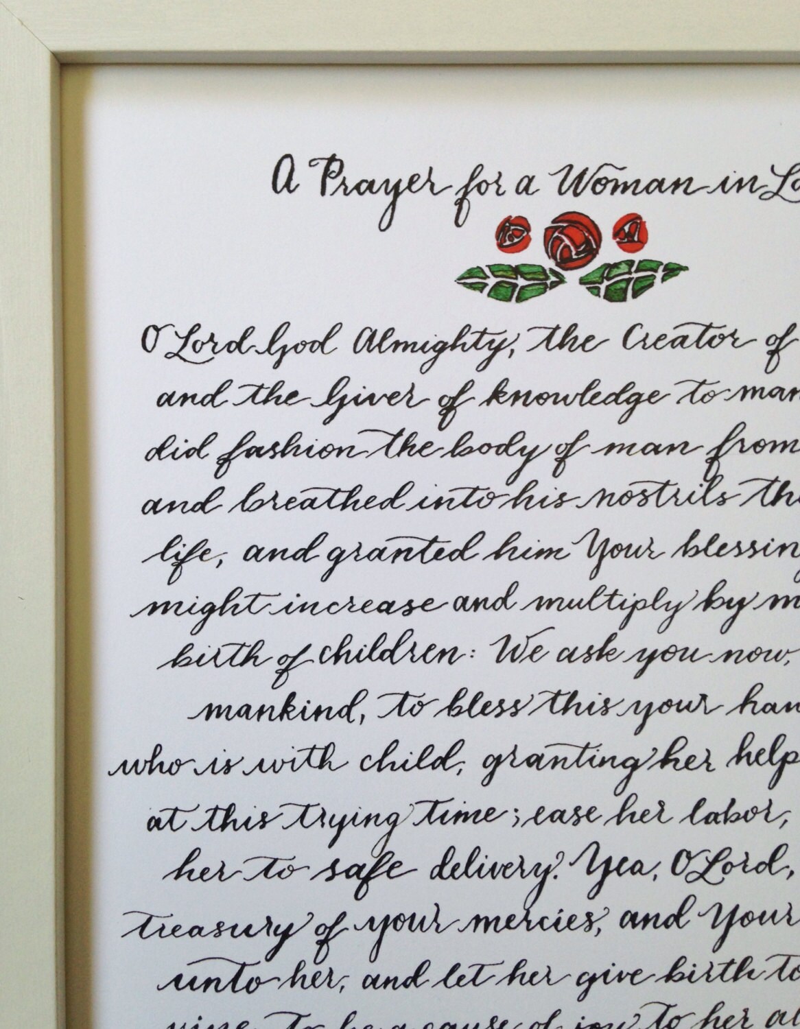 Labor Prayer A Prayer for a Woman in Labor Orthodox - Etsy