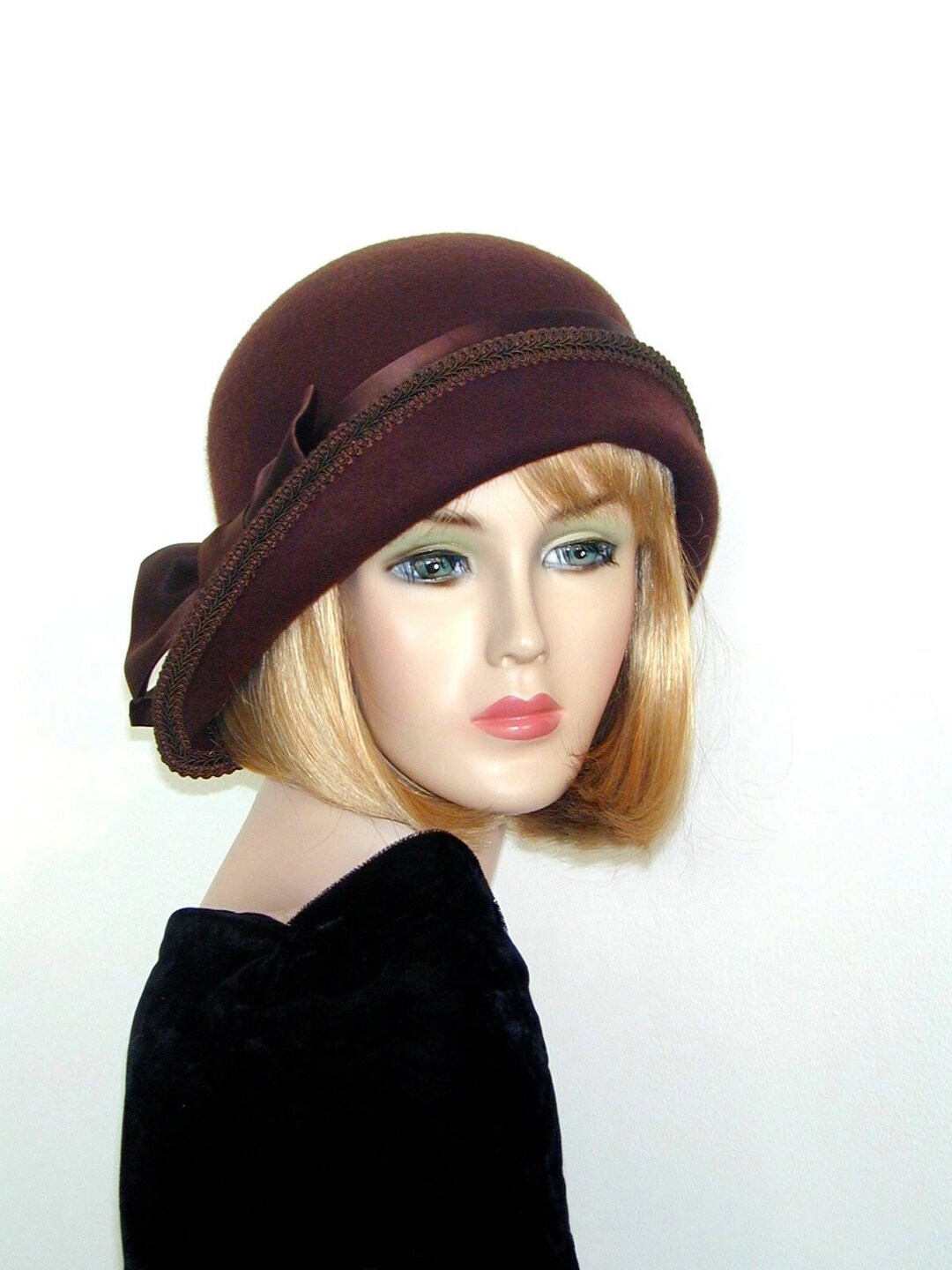1920's Hat - the Mary - Custom Cloche - Convertible 3 in 1 - Downton ...