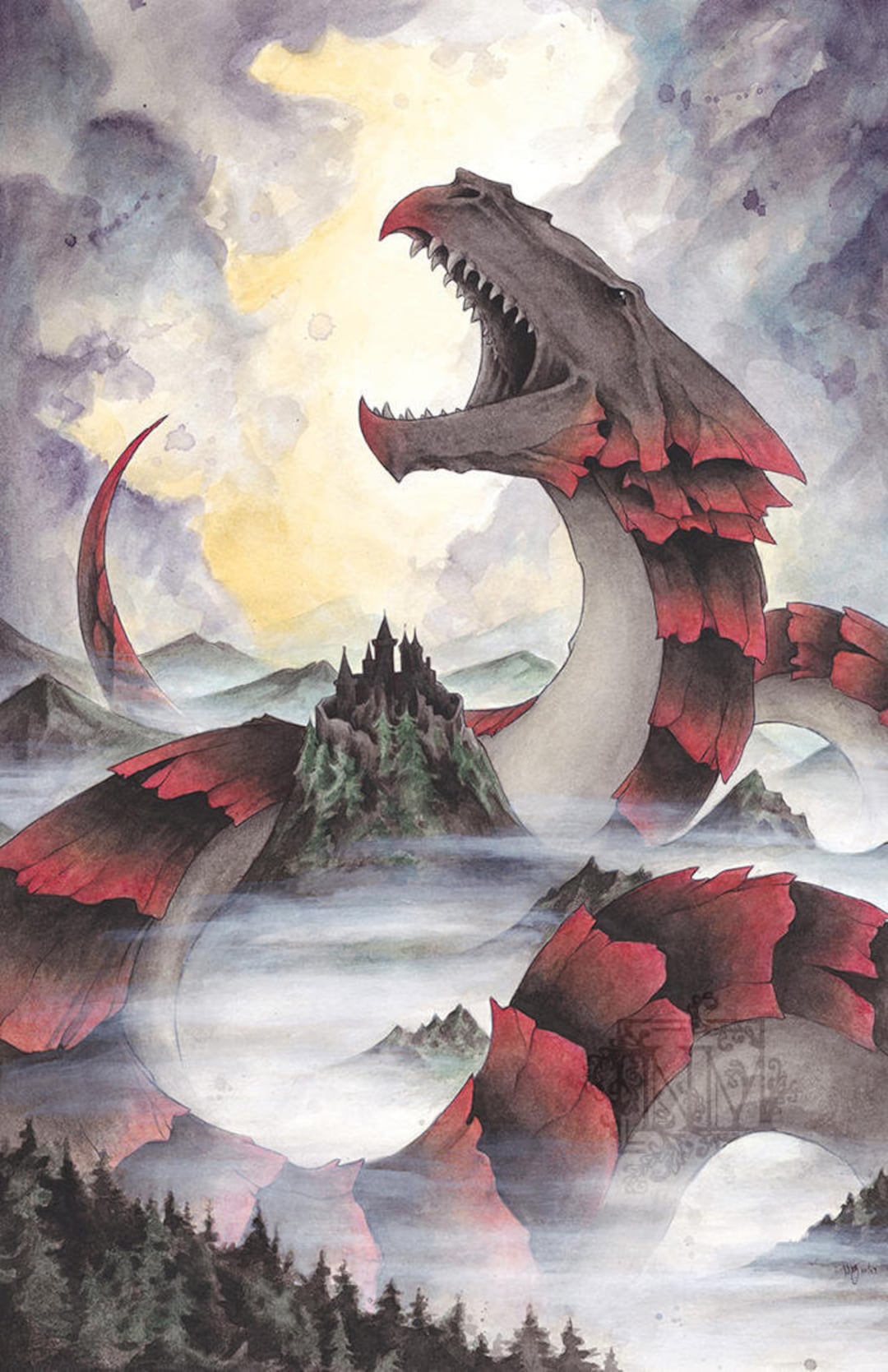 Fantasy Art Print - Serpent Guard - Etsy