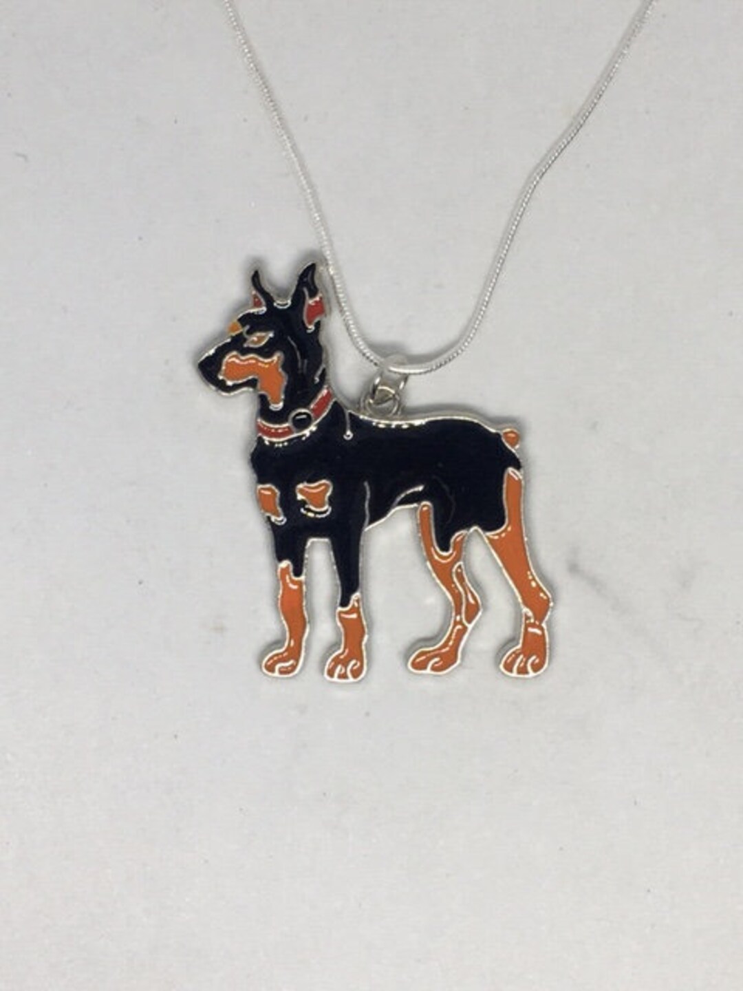 Doberman Charm Necklace FREE SHIPPING - Etsy