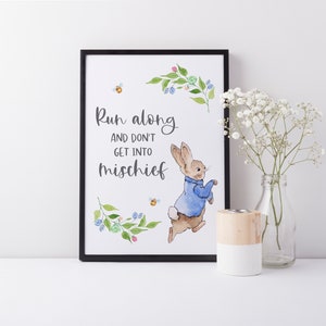 Peter Rabbit Nursery Wall Art Prints I Peter Rabbit Decor I Beatrix ...