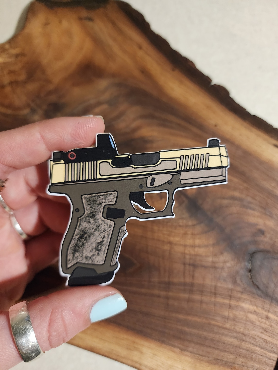 Pistol Sticker Decal - Etsy