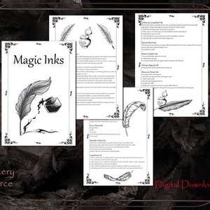 Magical Inks BOS Pages Grimoire Pages Baby Witch Book of - Etsy