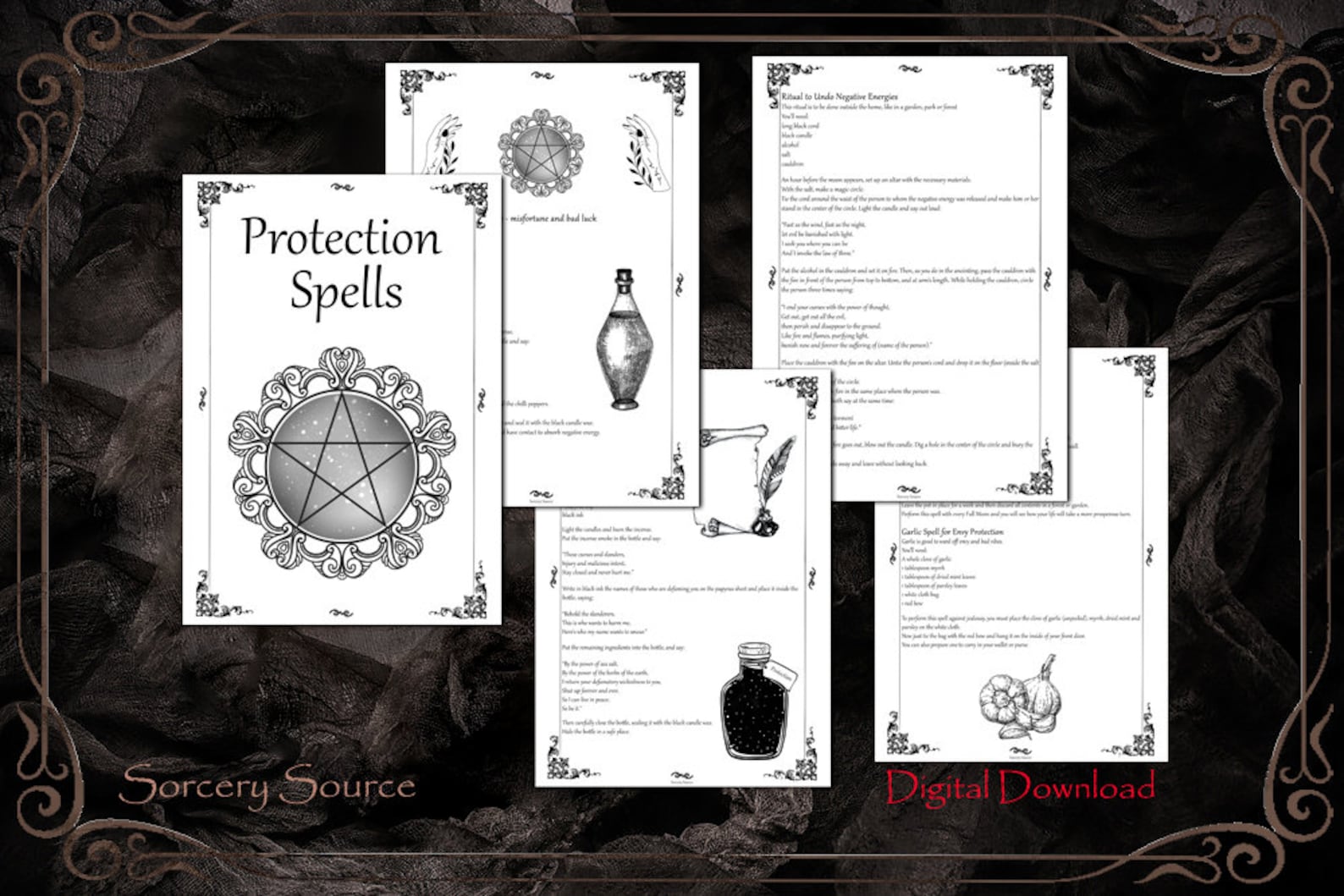 Defense and Protection Spells Witchcraft Wicca Baby Witch - Etsy