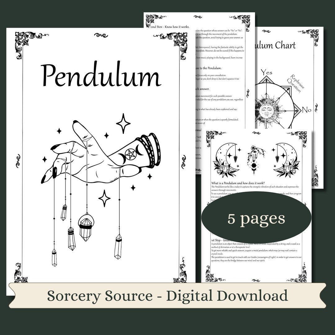Pendulum Chart and How to Use a Pendulum in 7 Simple Steps, BOS Pages ...