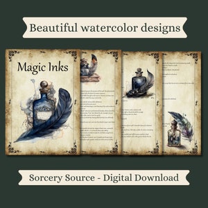 Magical Inks, BOS Pages, Grimoire Pages, Baby Witch, Book of Shadows ...