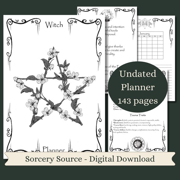 Witch Printable Pages - Etsy