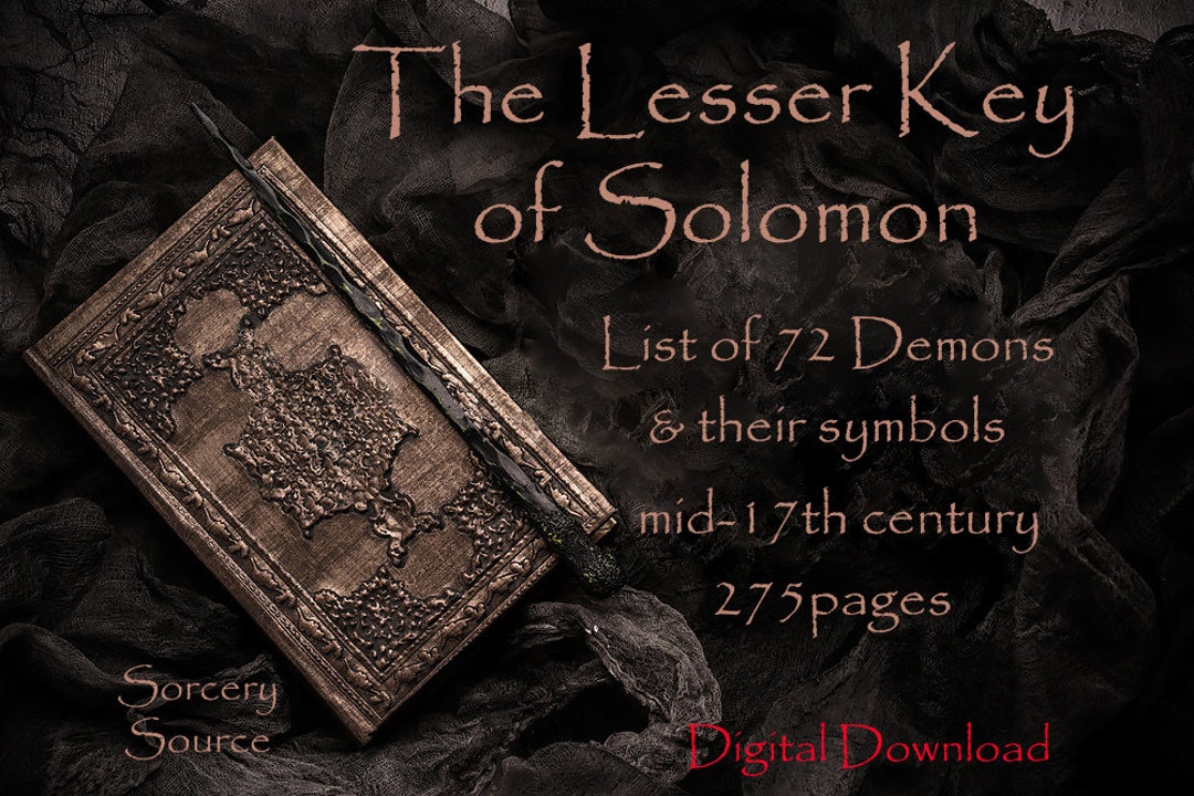 The Lesser Key of Solomon Lemegeton Clavicula Salomonis 72 - Etsy