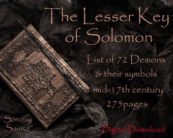 Lesser Key of Solomon - Etsy