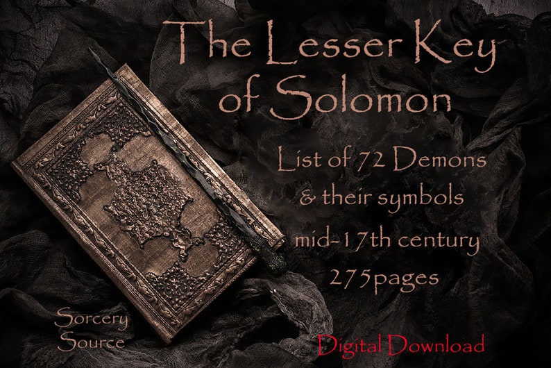 The Lesser Key of Solomon Lemegeton Clavicula Salomonis 72 - Etsy