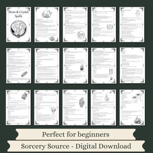 Stone Crystal Spells, Spell Books, Book of Shadows, Witchcraft ...