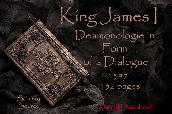 The Demonology of King James I Witch Trials Ancient Book - Etsy UK