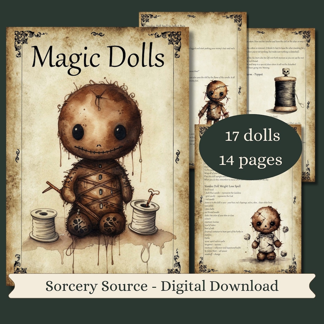 Magic Dolls BOS Pages, Magic Poppets, Book of Shadows Grimoire Pages ...