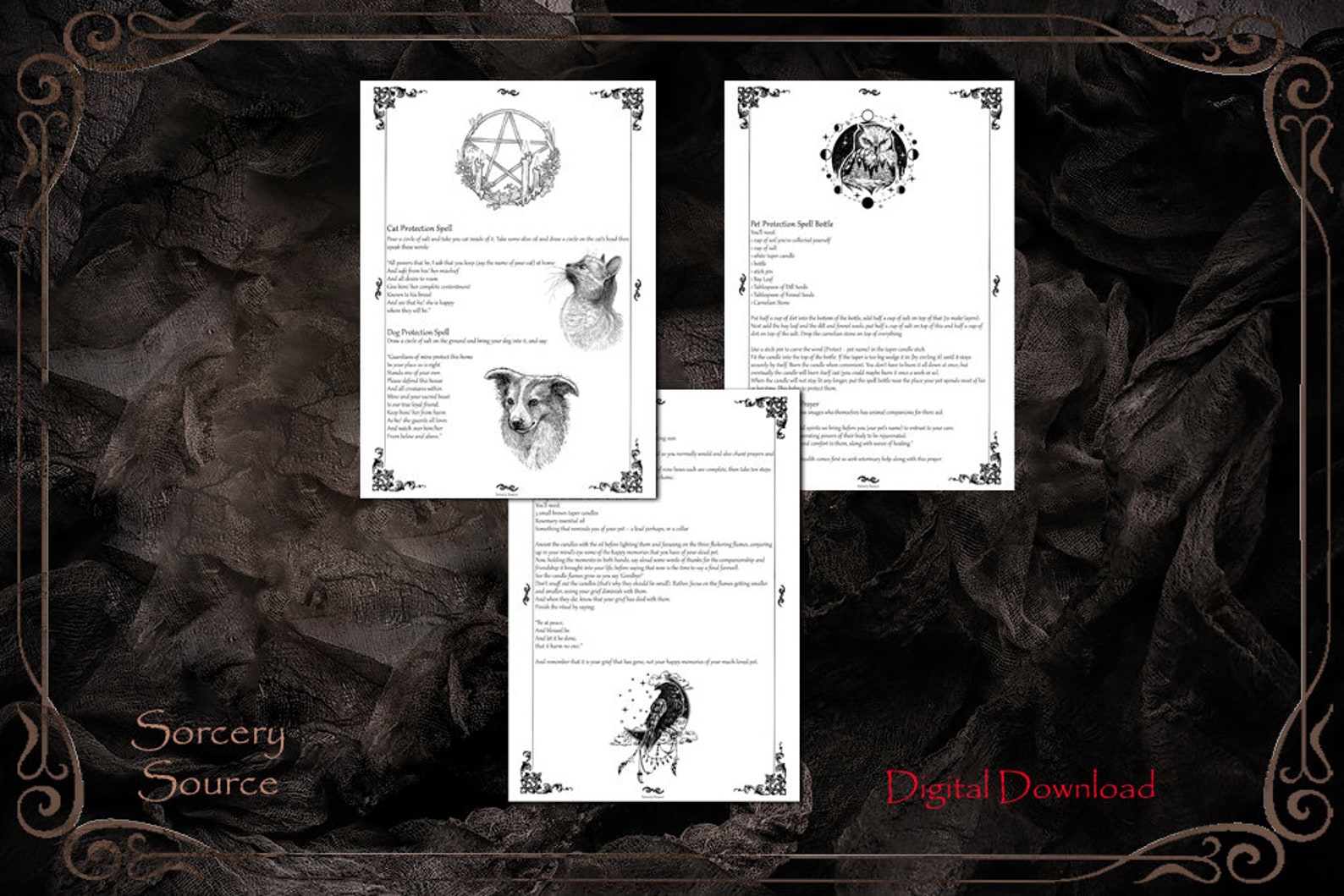 Animal Spells Digital Book Witchcraft BOS Pages Grimoire - Etsy
