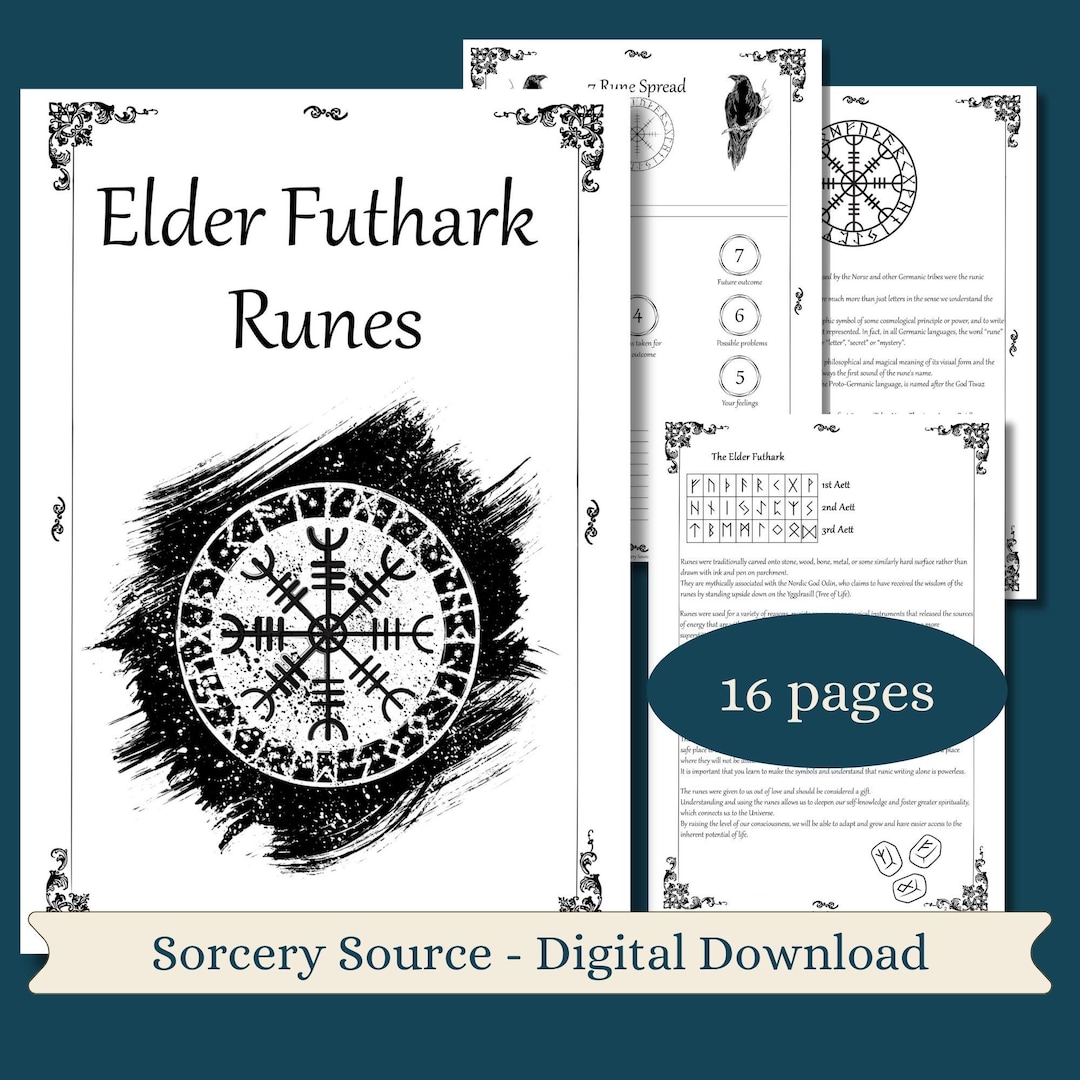 Elder Futhark Rune Guide, Runes, Runes Reading, Book of Shadows, Spell ...
