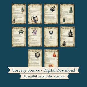 Spell Bundle Vol.3, BOS Pages, Grimoire Pages, Baby Witch, Witchcraft ...