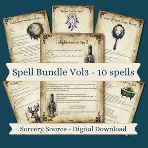 Spell Bundle Vol.3, BOS Pages, Grimoire Pages, Baby Witch, Witchcraft ...