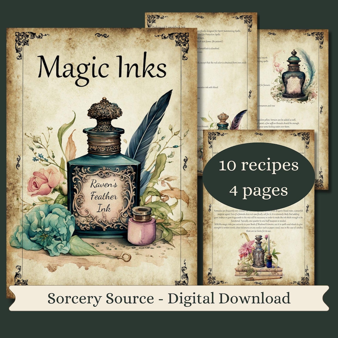 Magical Inks, BOS Pages, Grimoire Pages, Baby Witch, Book of Shadows ...