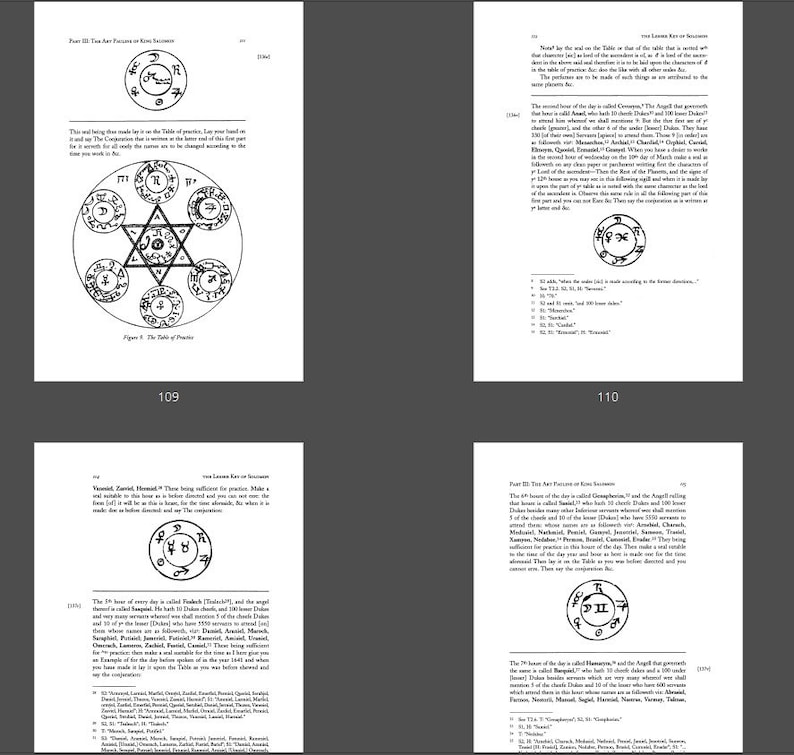 The Lesser Key of Solomon Lemegeton Clavicula Salomonis 72 - Etsy