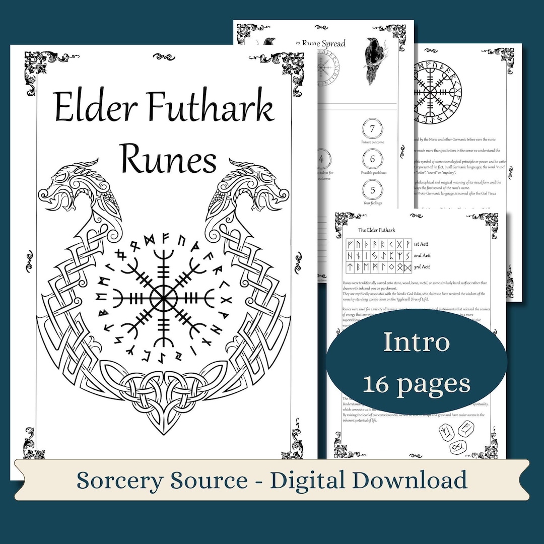 Elder Futhark Rune Guide, Runes, Runes Reading, Book of Shadows, Spell ...