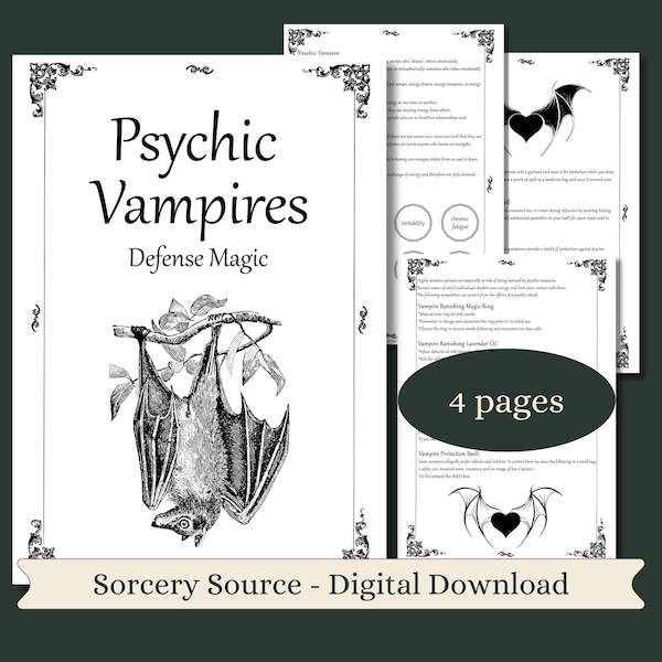 Psychic Vampires - Etsy