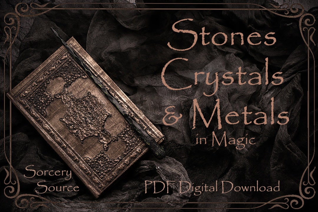 Stones Crystals & Metals in Magic BOS Pages Digital Book of - Etsy