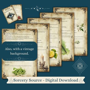 Evil Eye Sympathetic Spells, Book of Shadows Grimoire Printable, BOS ...