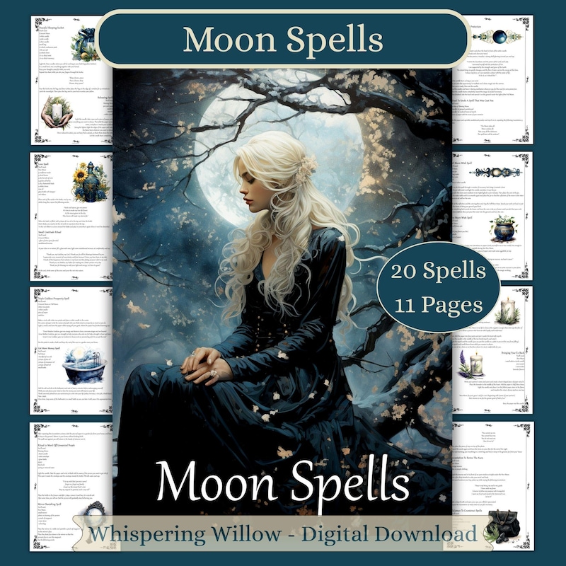 Book of Shadows Lunar Magic - Etsy