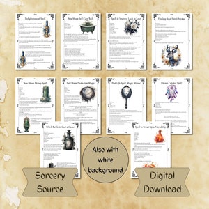 Spell Bundle Vol.3 BOS Pages Grimoire Pages Baby Witch - Etsy