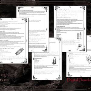 Stone Crystal Spells Spell Books Book of Shadows - Etsy