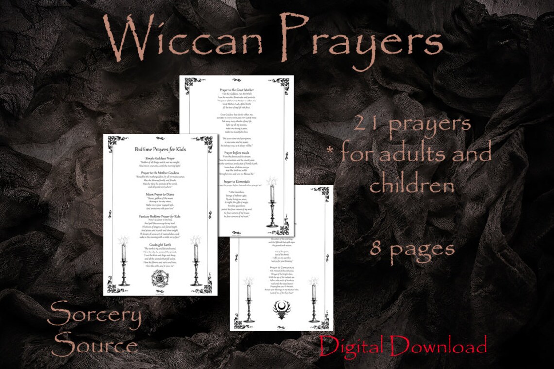 Wiccan Prayers Wicca for Beginners Baby Witch Digital Book - Etsy
