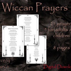 Wiccan Prayers Wicca for Beginners Baby Witch Digital Book - Etsy