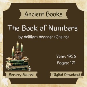 Cheiro's Book of Numbers, Numerology, Digital Book, Divination Art ...