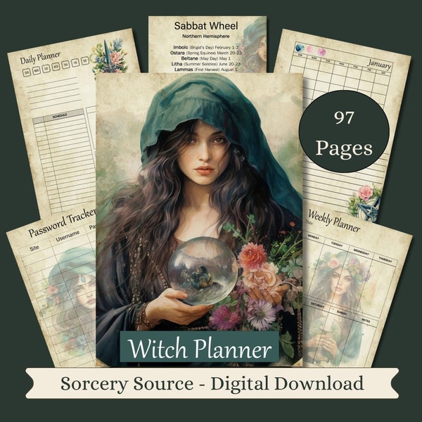 Witch Planner - Etsy