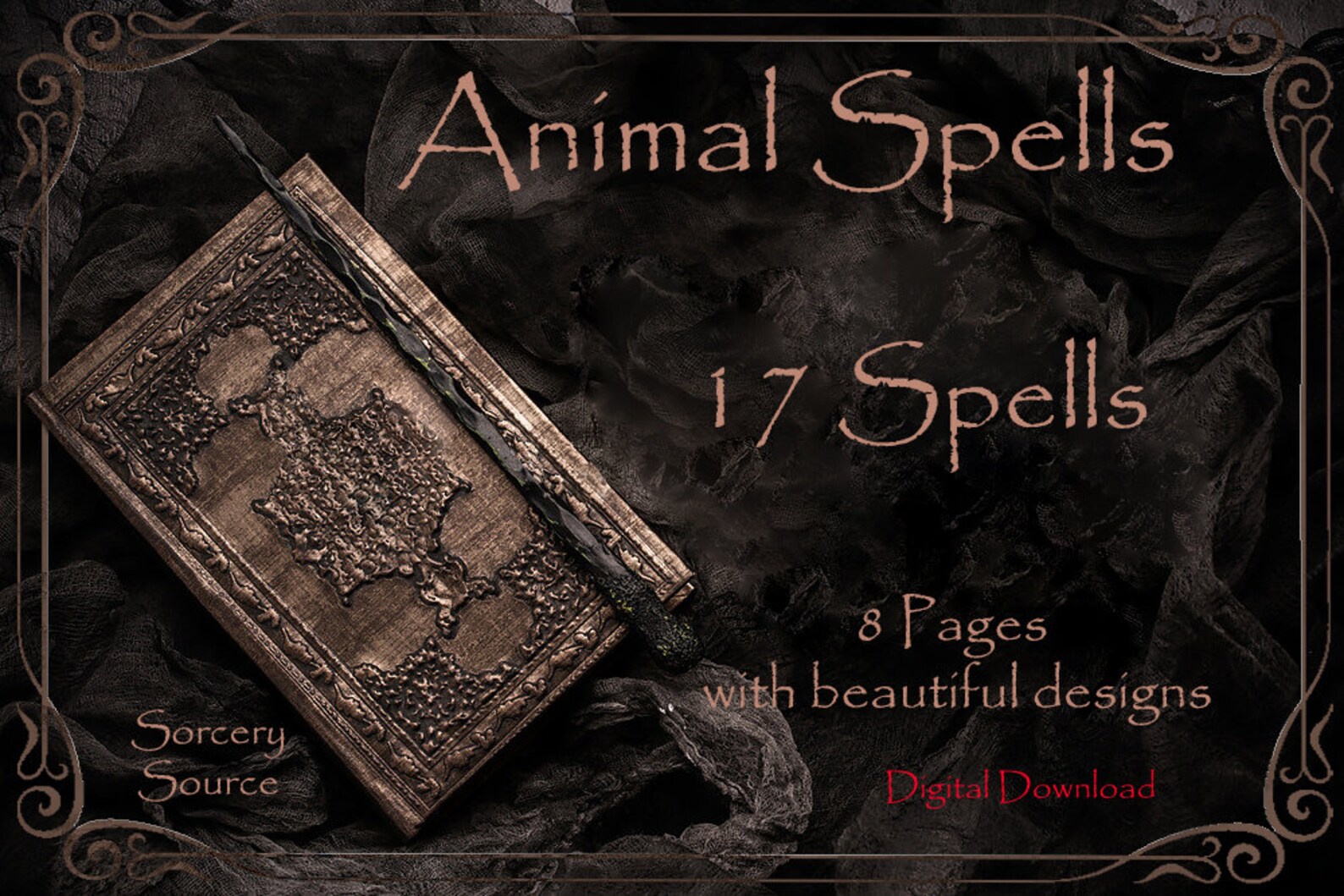 Animal Spells Digital Book Witchcraft BOS Pages Grimoire - Etsy