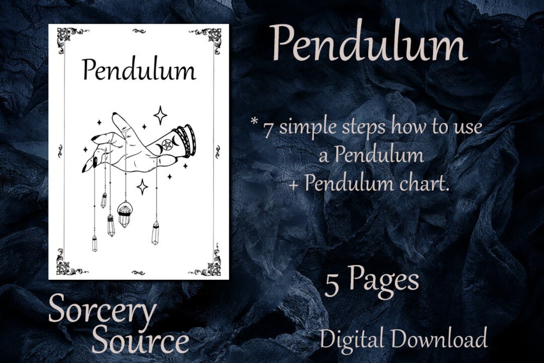 Pendulum Chart and How to Use a Pendulum in 7 Simple Steps - Etsy
