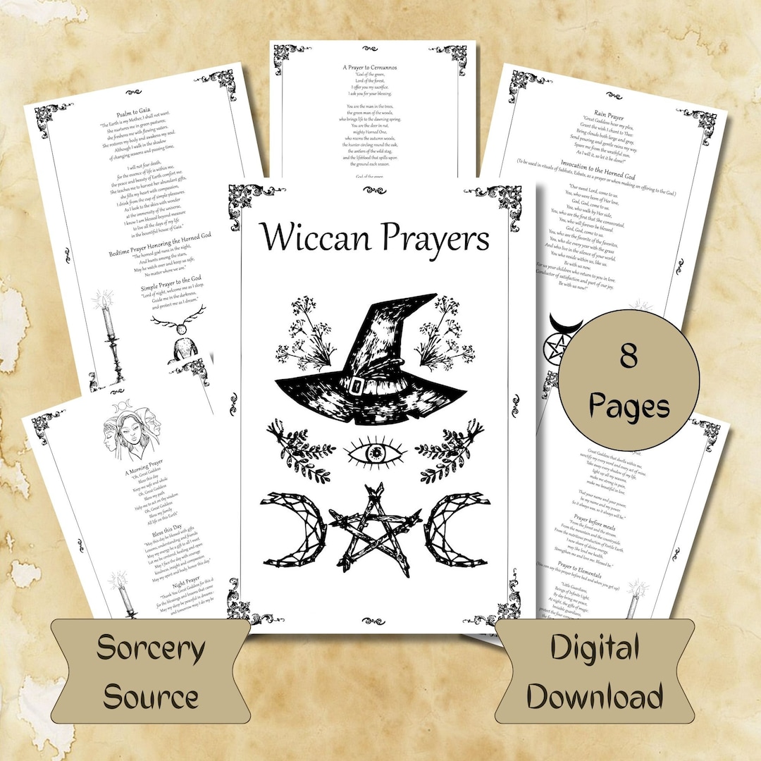 Wiccan Prayers, Wicca for Beginners, Baby Witch, Digital Book, Wicca ...