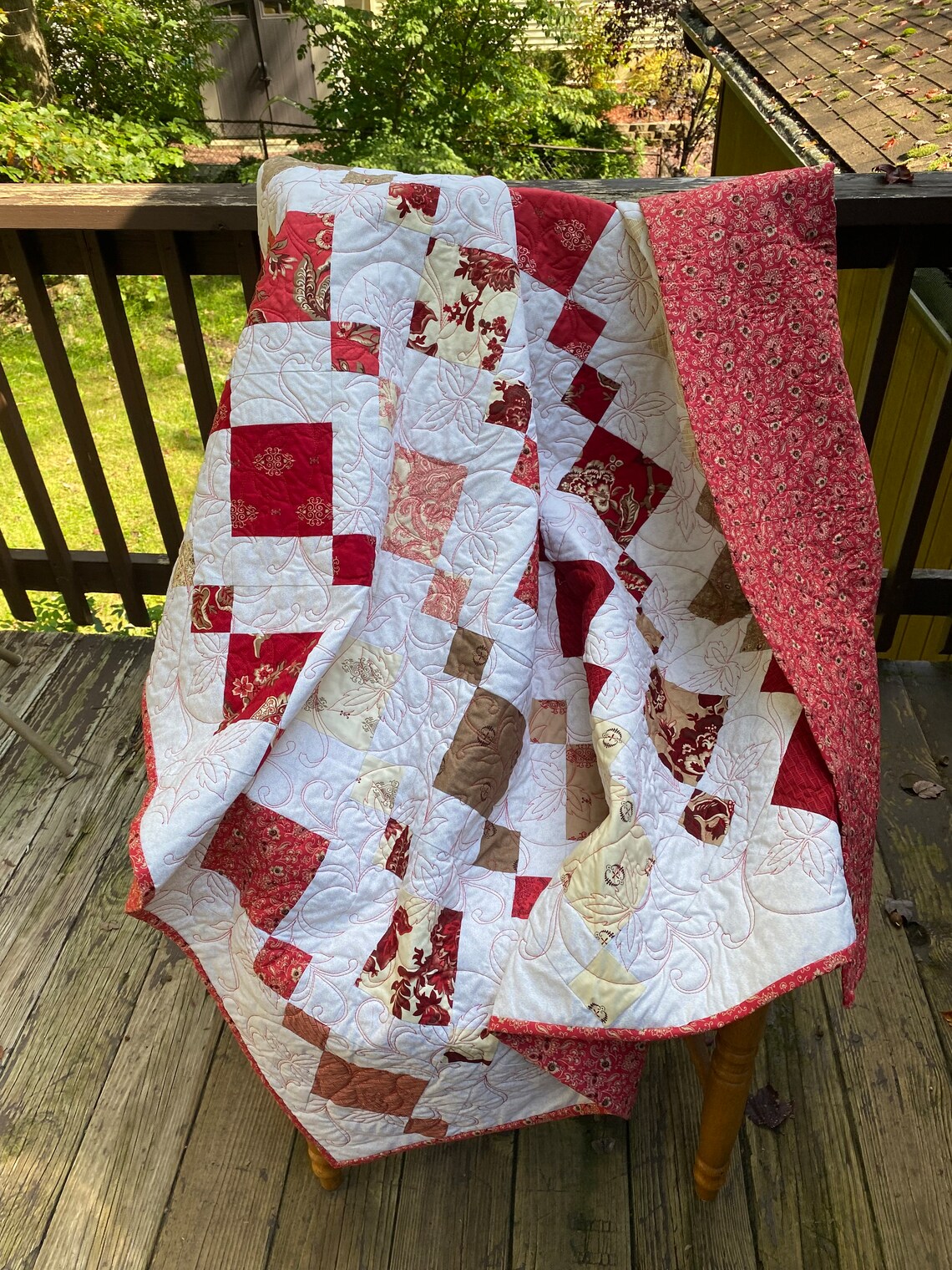 Handmade Chandelier Quilt (62" X 62") Cotton Velvet Fabric - Etsy