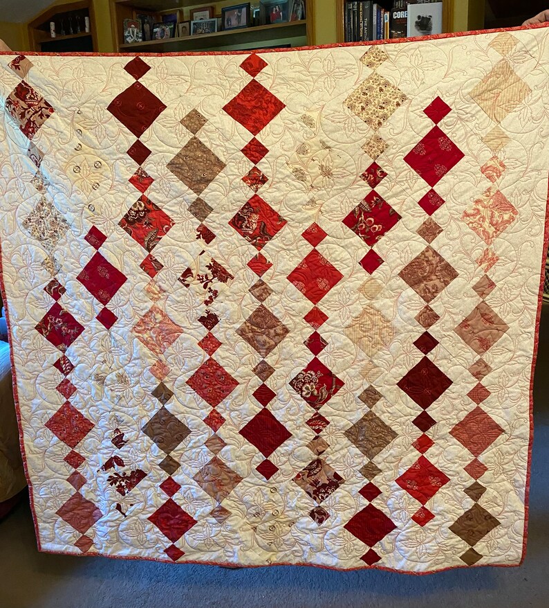 Handmade Chandelier Quilt (62" X 62") Cotton Velvet Fabric - Etsy