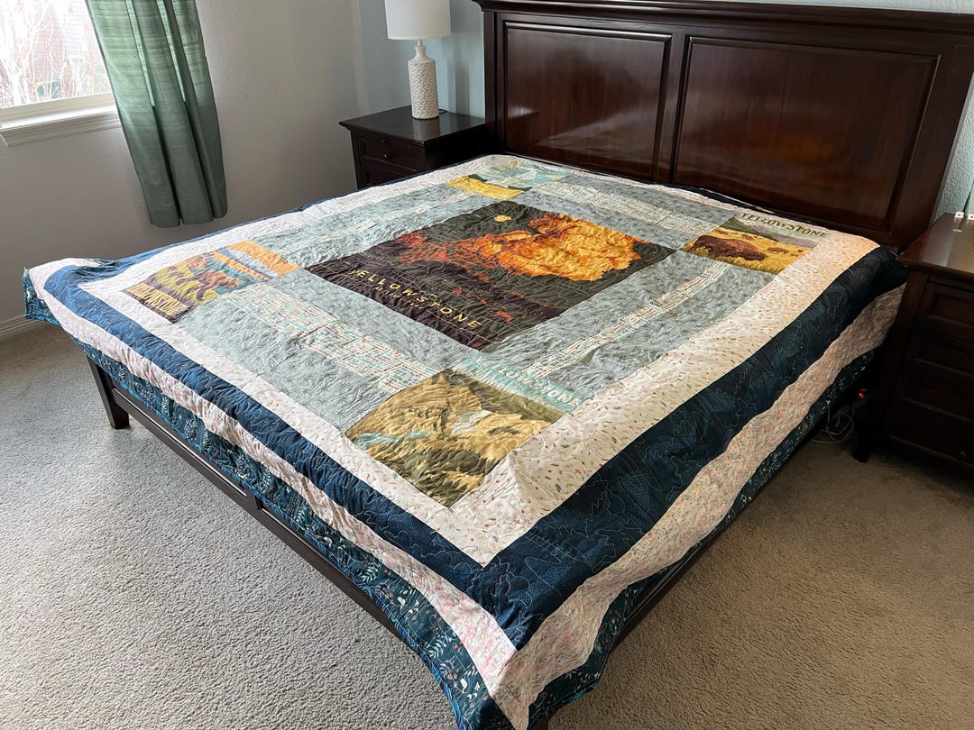 Yellowstone National Park Quilt in King Size - Etsy
