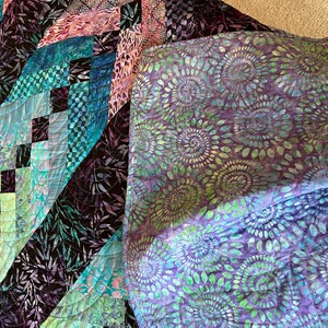 French Braid Quilt Pattern in King Size Batiks - Etsy