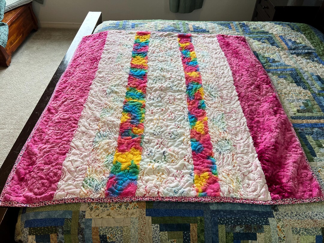 Super Fun Lap Sized Minky Blanket - Etsy