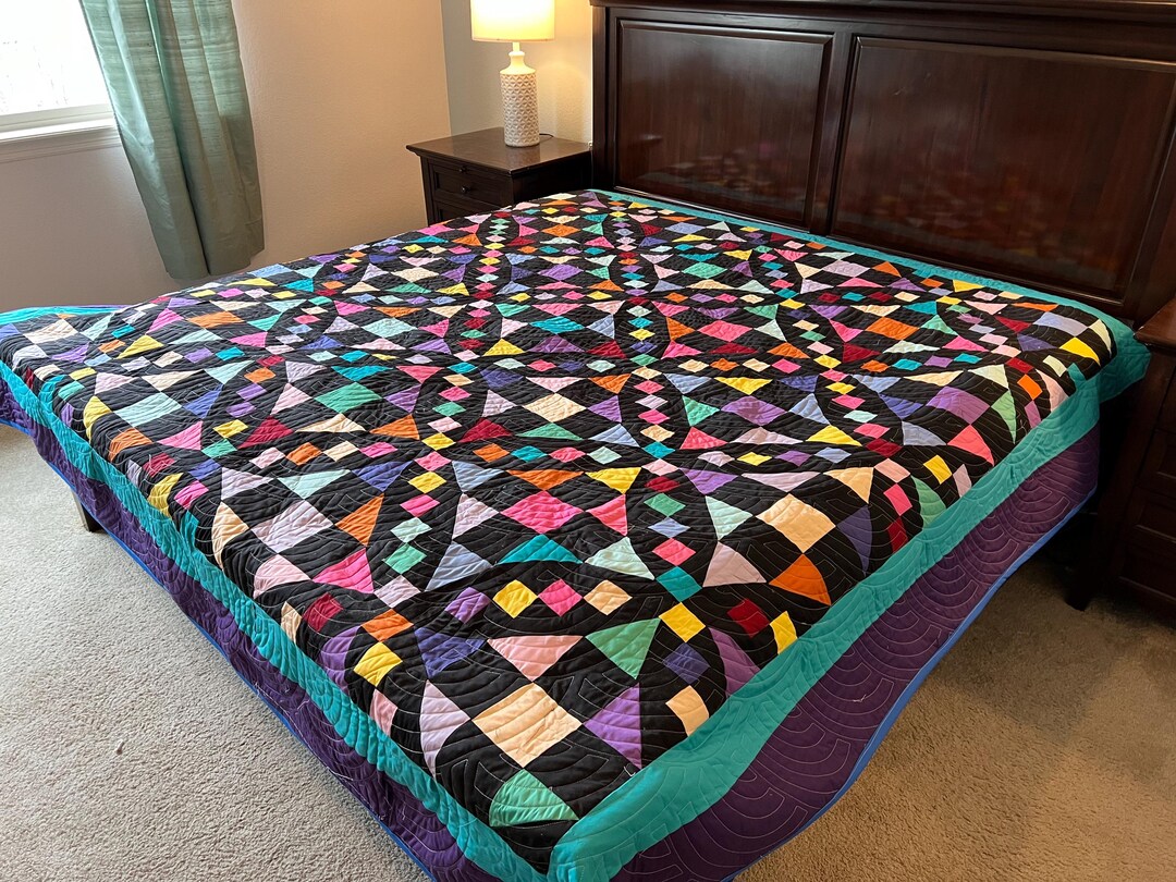 Beautiful King-size Friendship Ring Quilt - Etsy