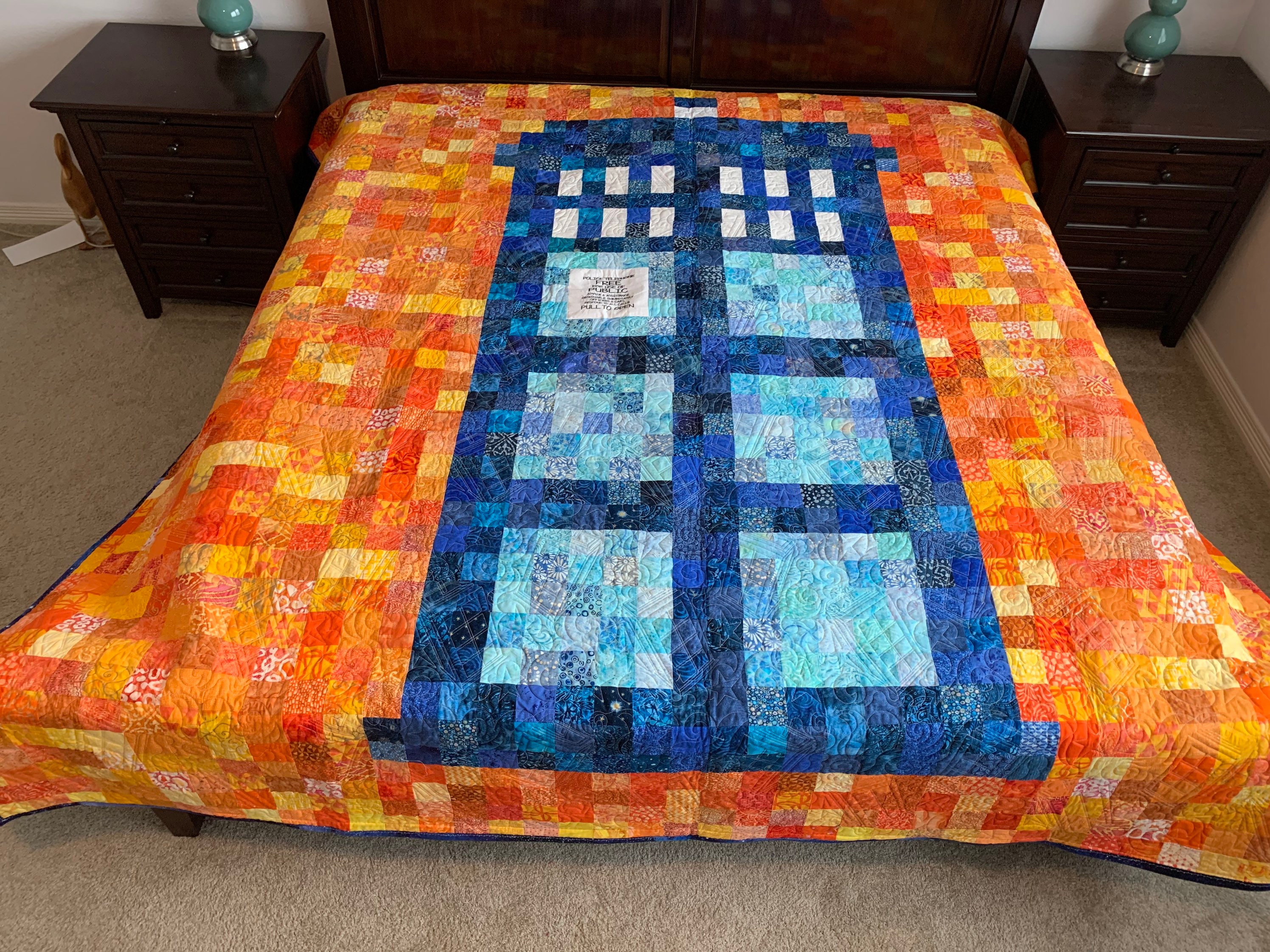 Giant Tardis Blanket