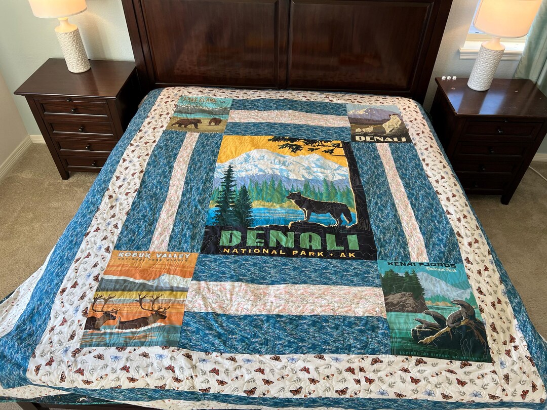 National Park (denali) Quilt in King Size - Etsy