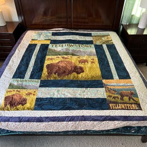 Yellowstone National Park Quilt in King Size - Etsy