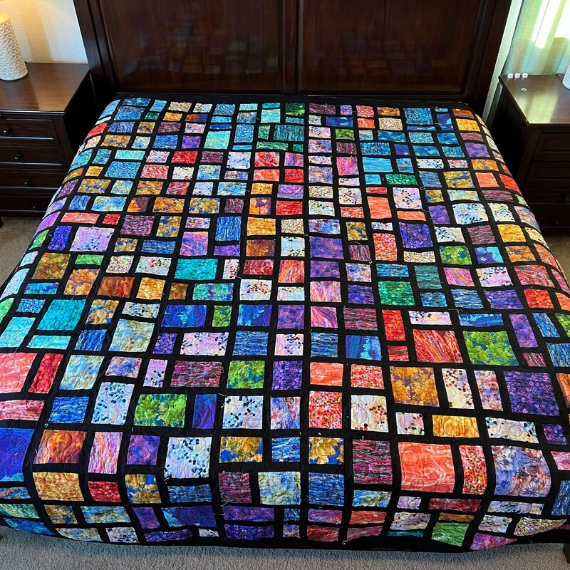 Stained Glass Quilt - Etsy