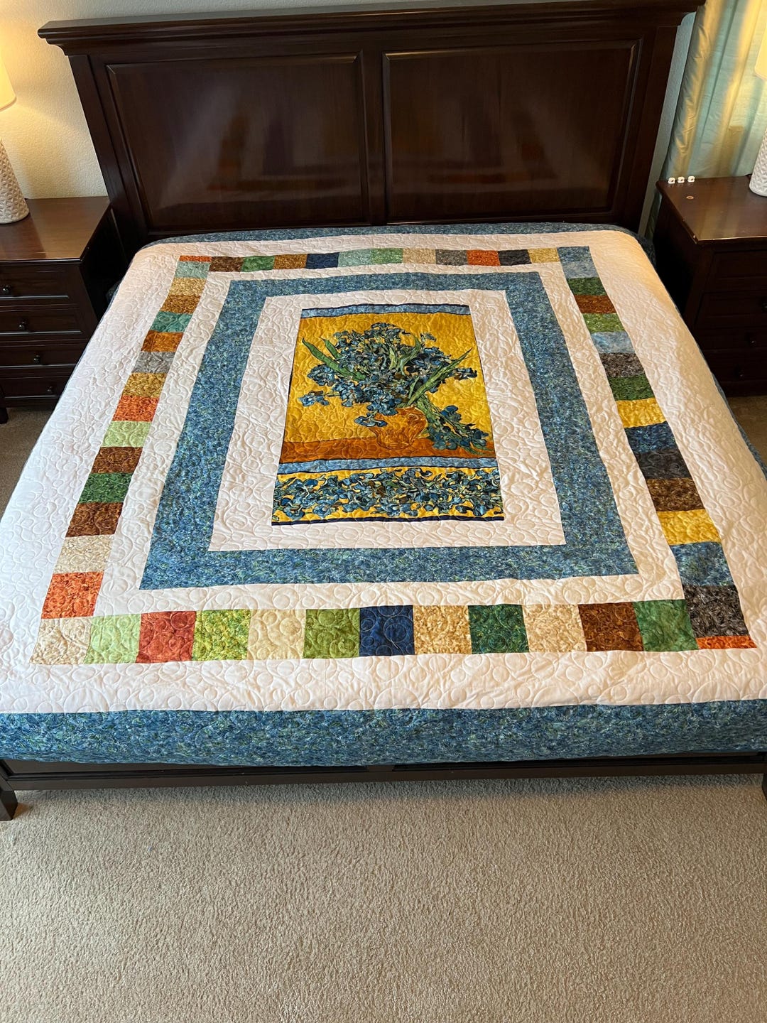 Van Gogh Quilt in King Size - Etsy